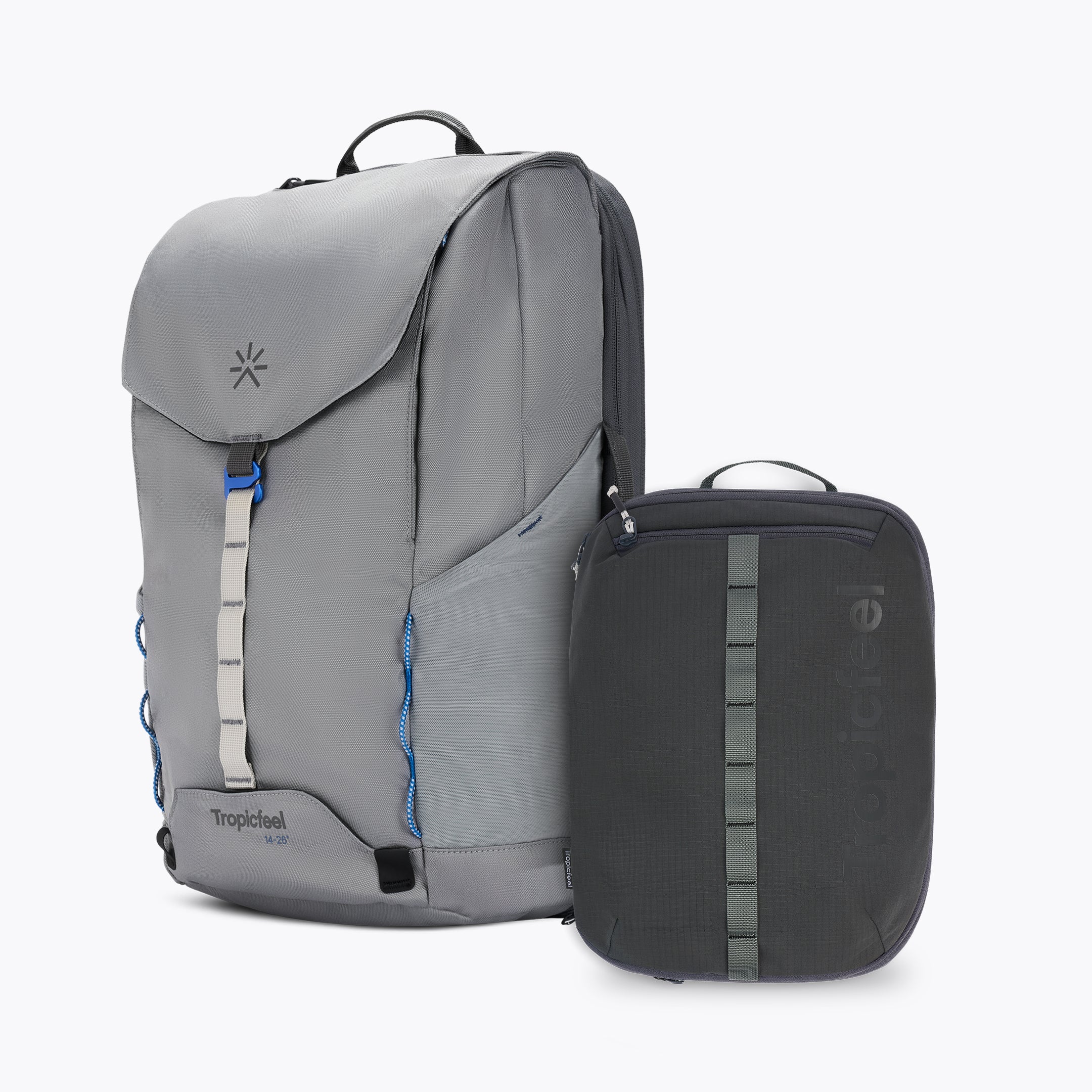 Packing Pack | Nook Backpack Frost Grey + SEE Front Cube – Tropicfeel