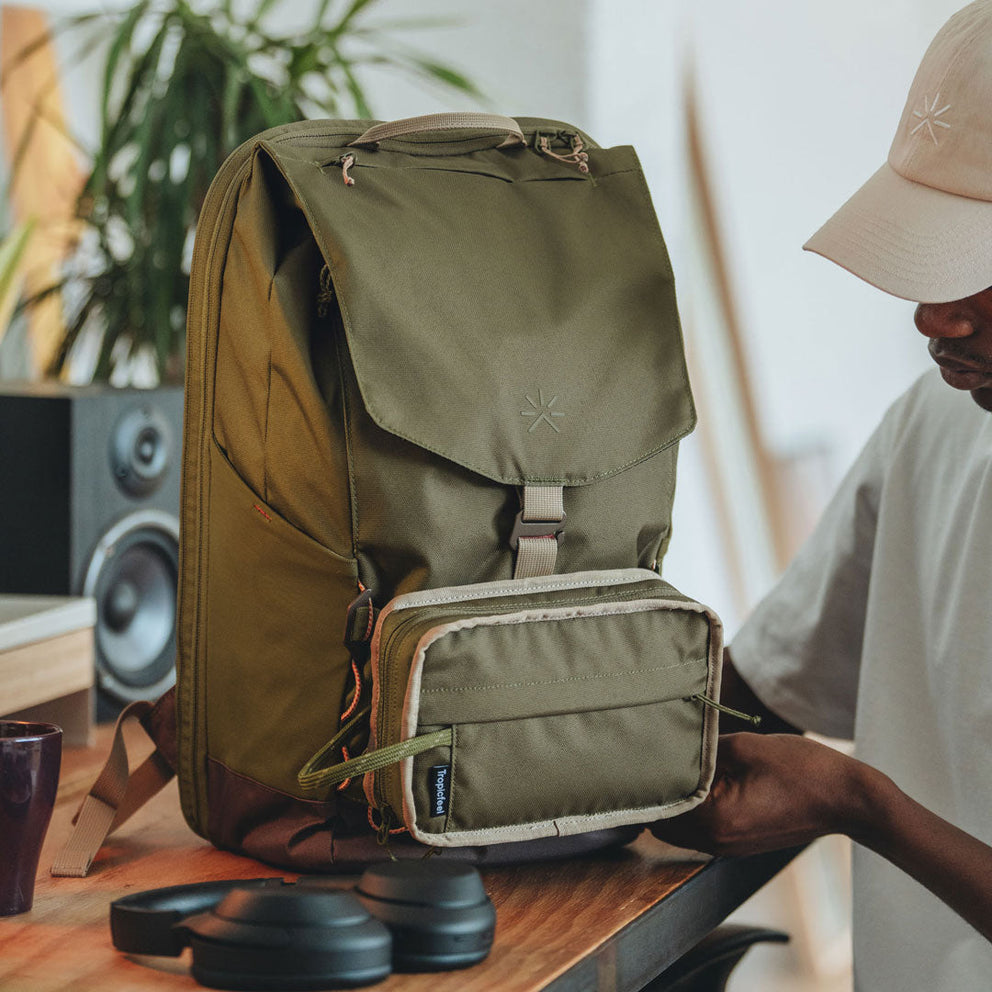 Nook Backpack Pouch Olive Green | Tropicfeel